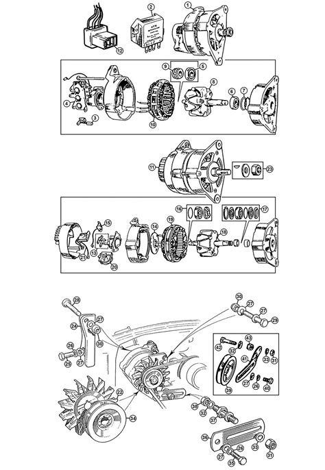 Alternator MGB MGB GT 1968 80 Moss Europe Ltd