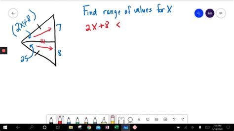 SOLVED Find The Range Of Values For X FIGURE CANNOT COPY