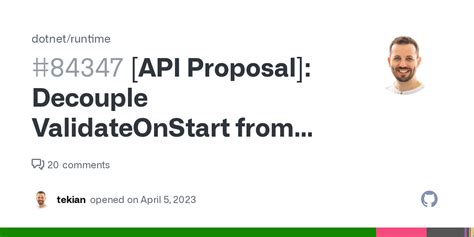 Api Proposal Decouple Validateonstart From Hosting · Issue 84347