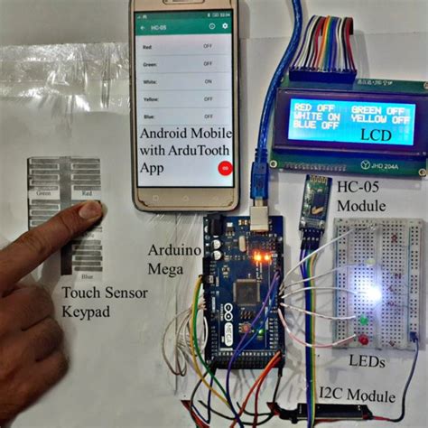 The Experimental Setup Includes Arduino Mega Integrated With Inputs