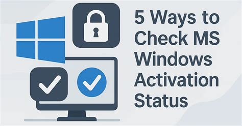 Five Ways To Check Ms Windows Activation Status