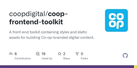 Github Coopdigitalcoop Frontend Toolkit A Front End Toolkit Containing Styles And Static