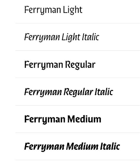 ferryman font veeble hosting