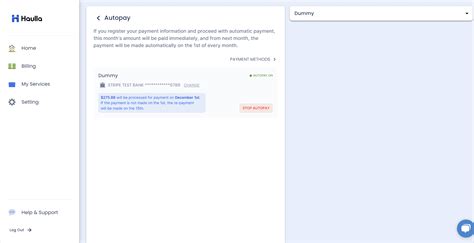 How Can I Delete The Register Payment Method On Customer Portal