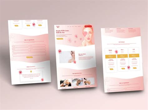responsive creative and modern ui ux website landing page design in