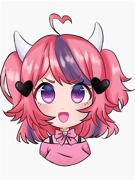 Ironmouse Chibi Vshojo Vtuber Sticker For Sale By Lewd Weeb Shop