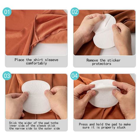 Lfdecor Disposable Underarm Sweat Pads 100 Pack Dress Shields For