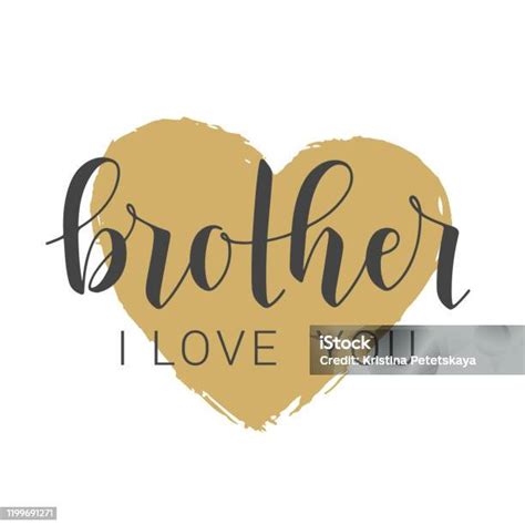 형제님의 필기 편지 를 사랑합니다 벡터 일러스트레이션 0명에 대한 스톡 벡터 아트 및 기타 이미지 0명 개념 검은색