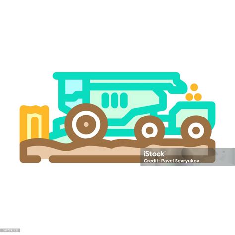 Bioenergy 수확 바이오 매스 에너지 컬러 아이콘 벡터 일러스트 레이 션 기체 물리 구조에 대한 스톡 벡터 아트 및 기타