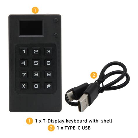 T Display Keyboard Esp32 16mb Usb C With Keyboard 4x3 Display 1