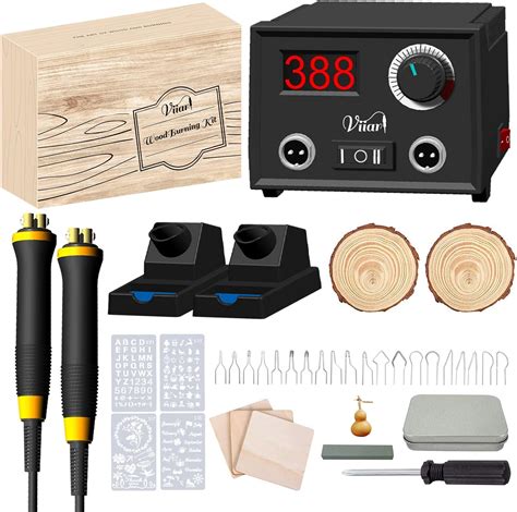 Woodcrafts Professional Pyrography Tool Kit 60w Upgraded Wood Burning