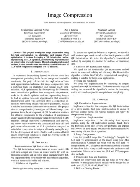 numerical method ieee paper pdf matrix mathematics eigenvalues