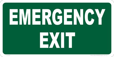 Emergency Signs Emergency Exit Choose From Sizes