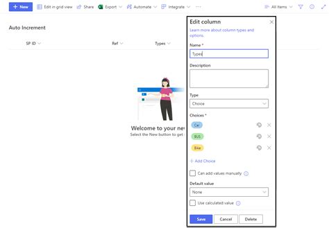 Sharepoint List Auto Increment Based On Count Of Another Column