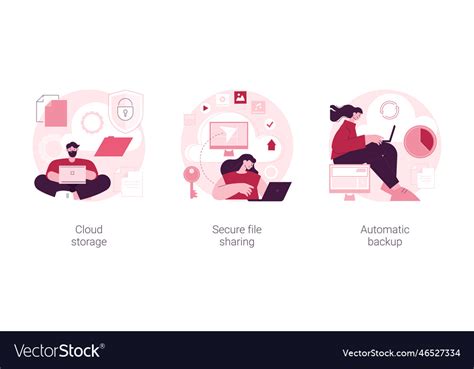 Database Security Abstract Concept Royalty Free Vector Image