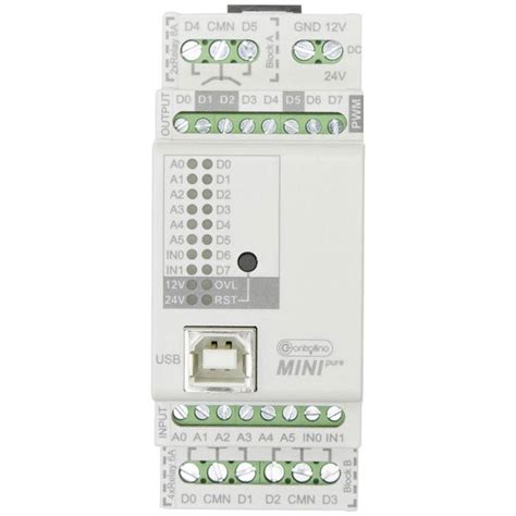 Controllino 100 000 10 Mini Plc 12 24v Dc Arduino Compatible Controller Rapid Electronics