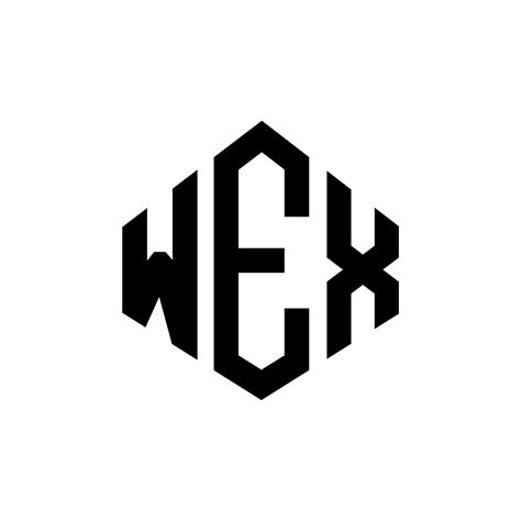 Wex Letter Logo Design With Polygon Shape Wex Polygon And Cube Shape
