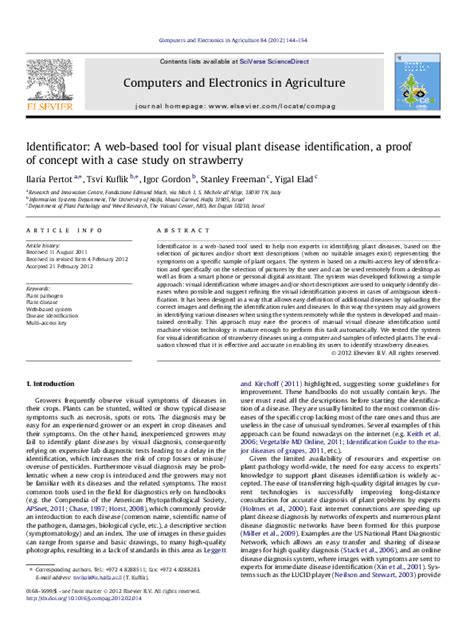 pdf identificator a web based tool for visual plant disease