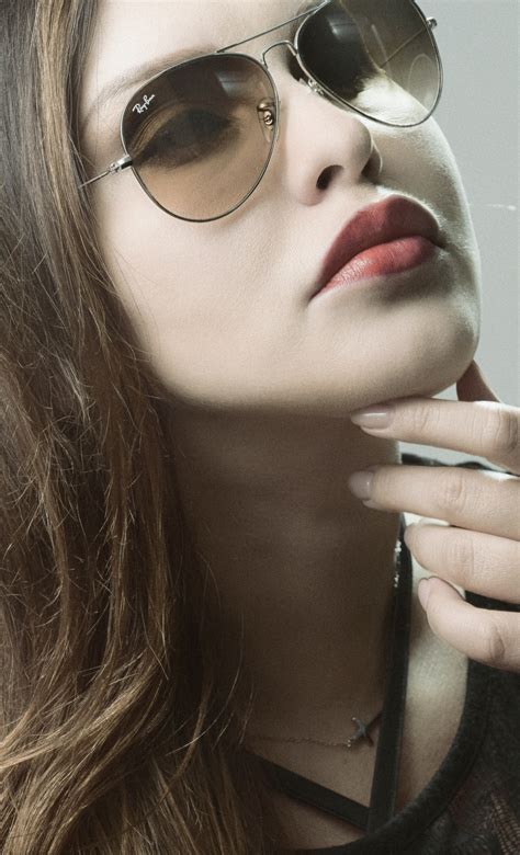 무료 이미지 여자 코 피부 말뿐인 턱 시력 보호 립스틱 입 속눈썹 화이트 색안경 플래시 사진 Eye