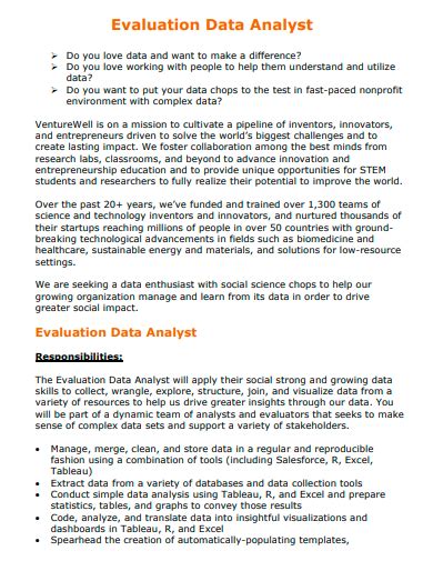 FREE Data Analyst Samples In MS Word Google Docs Pages PDF