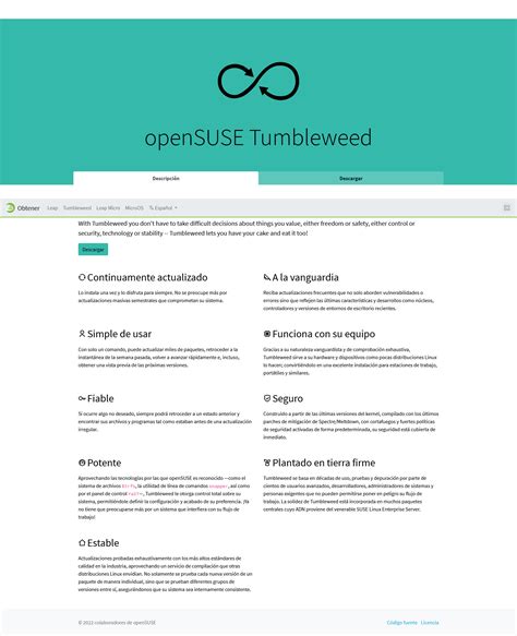 Opensuse Tumbleweed La Página Cero