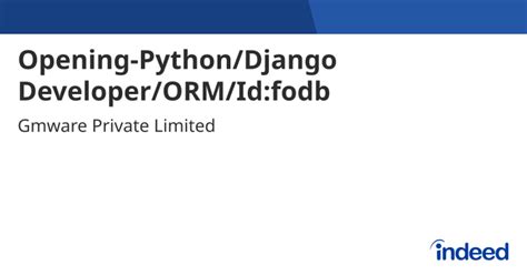 kiranjeet kaur on linkedin opening python django developer orm id fodb