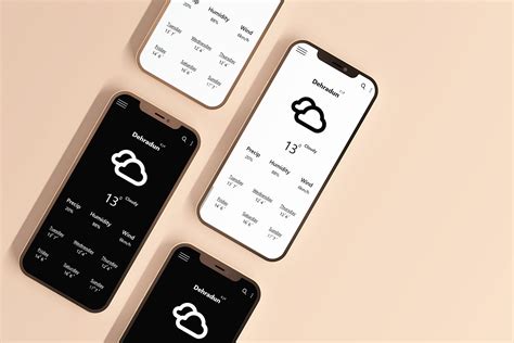 Weather Ui Display Design Normal Dark Mode On Behance