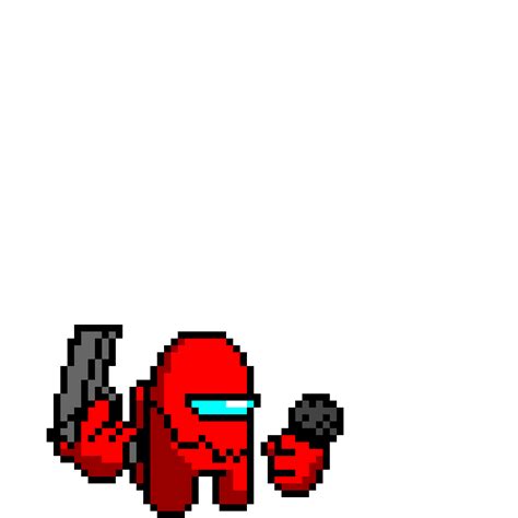 Red Imposter Pixel Art