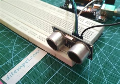 Menentukan Jarak Dengan Sensor Ultrasonik Ditempel