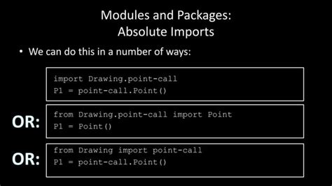 Python Modules And Packages Pptx Programming Languages Computing
