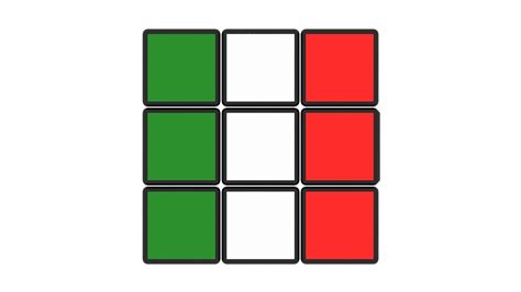 Solved Rubiks Cube Flags 3d Model Cgtrader