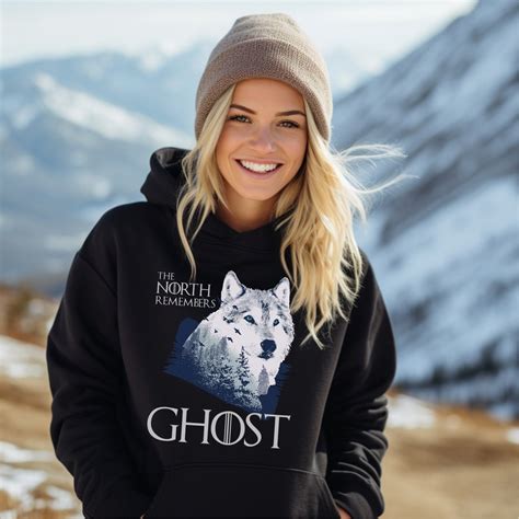 Lovely Direwolf Ghost The North Remembers Unisex Hoodie Game Of