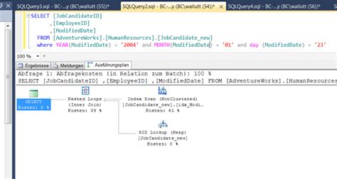 Optimierung Von T Sql Code Produkt Bissantz And Company