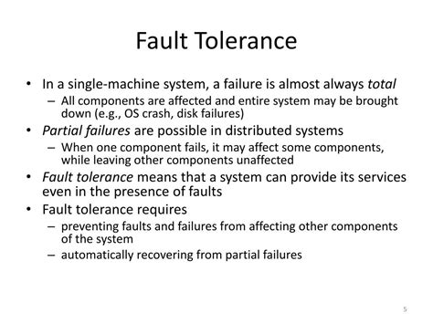 ppt chapter 8 fault tolerance powerpoint presentation free download