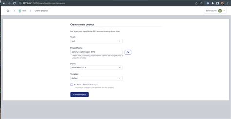 confirm charge when creating a project · issue 455 · flowfuse flowfuse