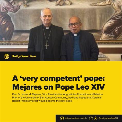 Daily Rev Fr Jonas M Mejares Vice President For Augustinian