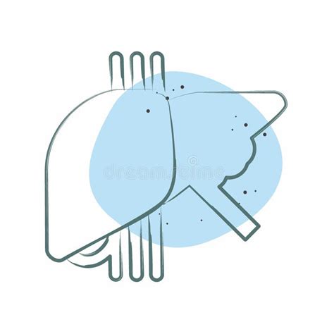 Icon Healthy Liver Related To Hepatologist Symbol Color Spot Style