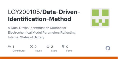 github lgy200105 data driven identification method a data driven