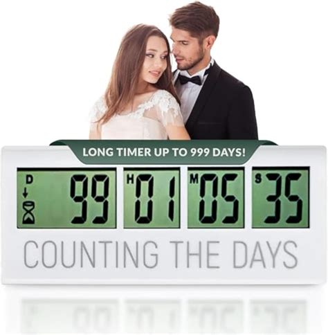 Countables 9999 Days Countdown Clock Reusable Count Down