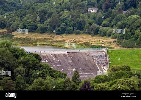 General View Of The Dam At Toddbrook Reservoir In Derbyshire Ahead Of