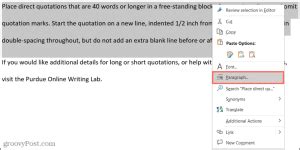 How To Insert A Block Quote In Microsoft Word