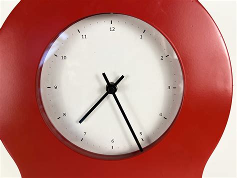 Ikea Clock Keyhole Wall Or Table Clock Yellow Or Red Ikea Ps Series 1999 Design Thomas Eriksson