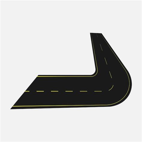 Premium Vector Bending Road Illustration Vector