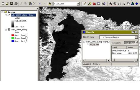 Arcgis Desktop Interpreting NDVI Value On Water Geographic Information Systems Stack Exchange