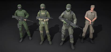 stylized soldiers military alexlenk assets for unity and ue4