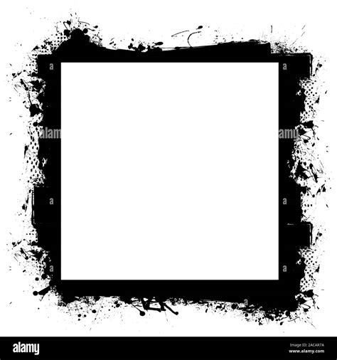 Black In Border Grunge Effect Stock Photo Alamy