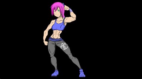 Angel Muscle Anime Girl W Music Youtube