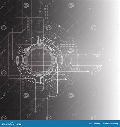Abstract Vector Background Futuristic Technology Style Stock Vector Illustration Of Industry