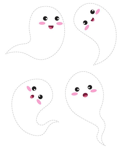 Halloween Ghost Template 20 Free Pdf Printables Printablee