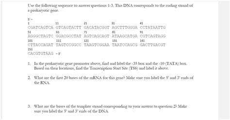 Solved Use The Following Sequence To Answer Questions Chegg